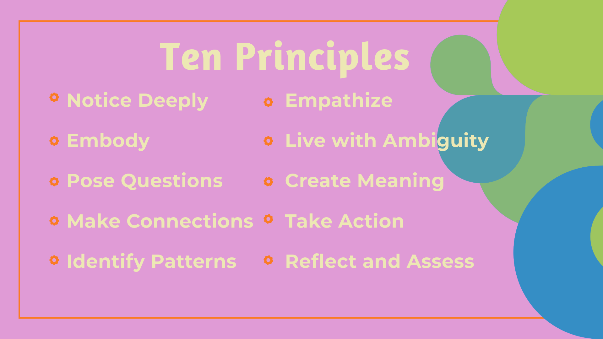 10 Principles of Artful Teaching