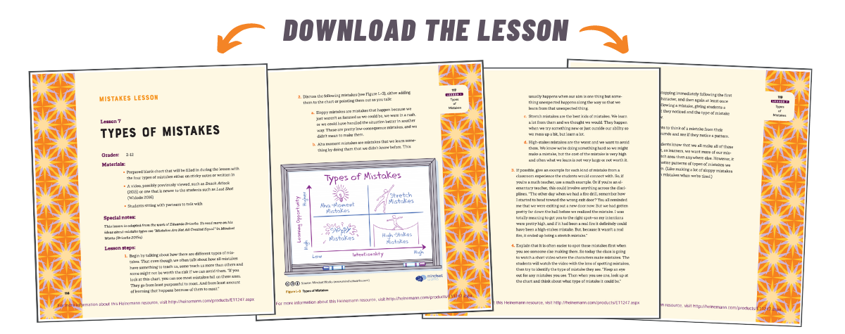 Not All Mistakes Are Good: Identifying the Types of Mistakes Teachers Make