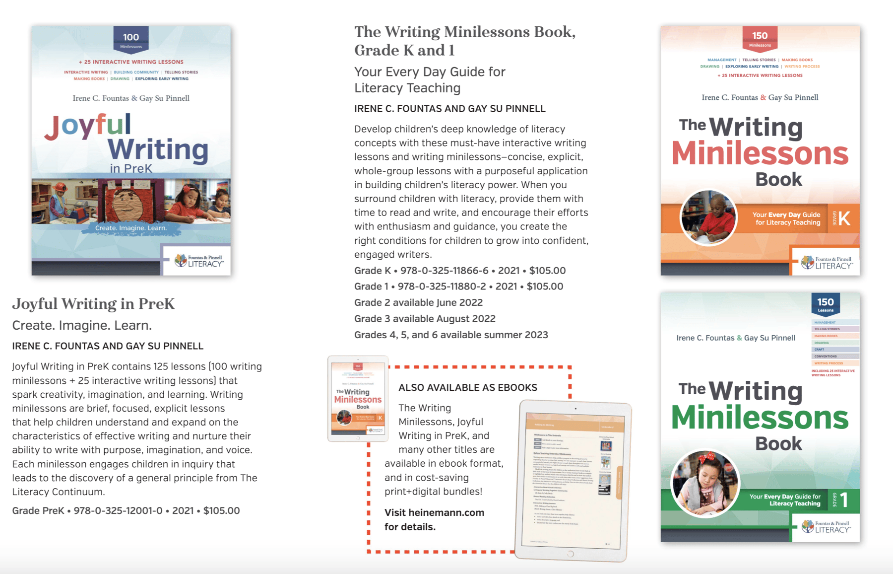 Browse the Latest Offerings in the Spring 2022 Fountas & Pinnell Look Book