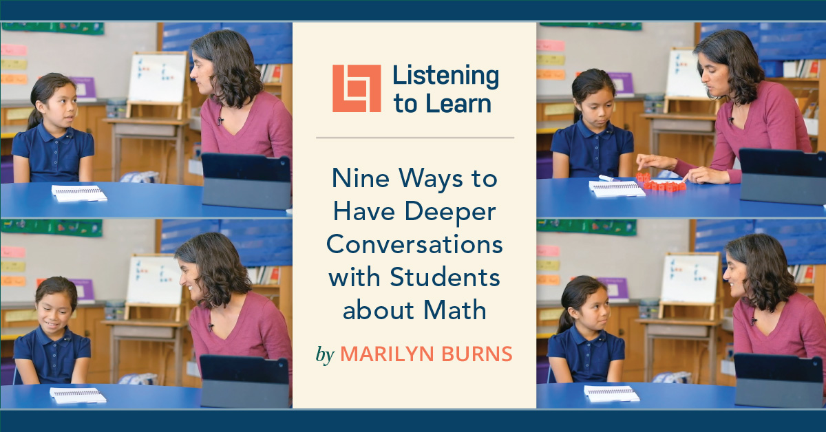Nine Ways to Have Deeper Conversations with Students about Math