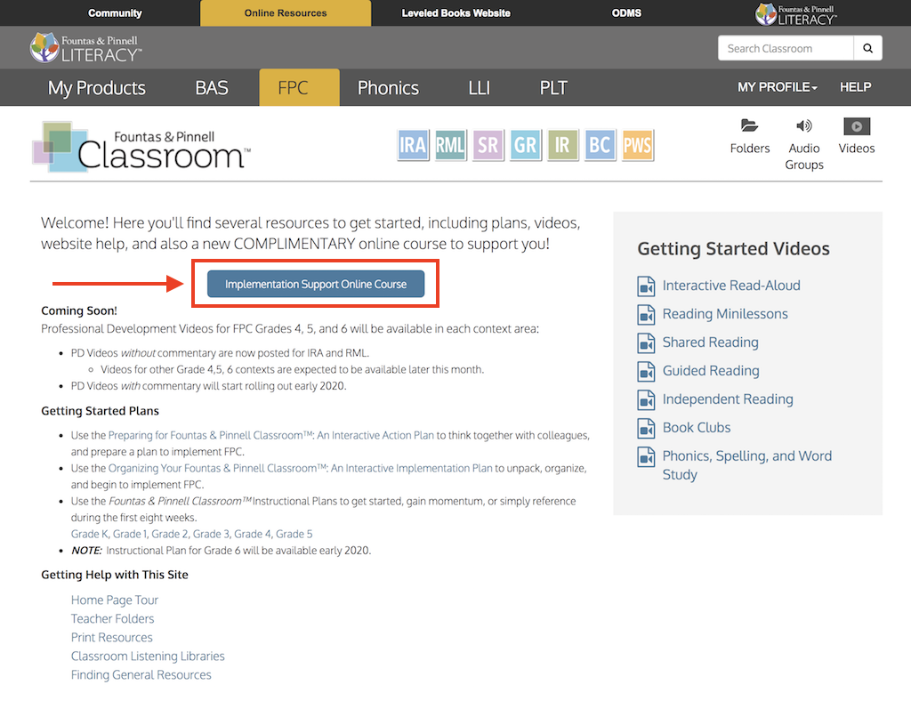 Get Started with Fountas & Pinnell Classroom™ Using these Free Online ...